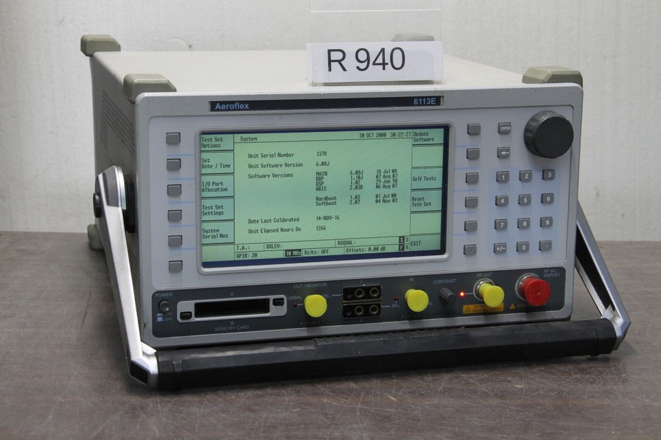AEROFLEX 6113E DIGITAL RADIO TEST SET Opt. 01+02+52 # R940 | eBay