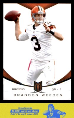 2013 Panini Momentum Brandon Weeden card #73 Cleveland Browns | eBay