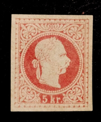 AUSTRIA 1867 - 1874 / # 49 - RARE IMPERF TO IDENTIFY / MH / MAG 7 | eBay