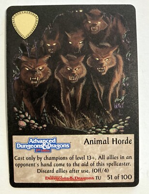 Animal Horde Spellfire The Underdark 51/100 TSR | eBay