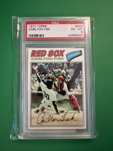 1977 Topps - Carlton Fisk #640 | eBay