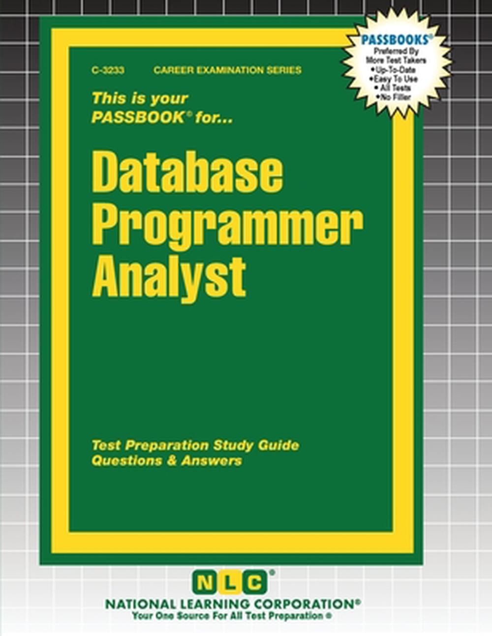Database Programmer Analyst by Passbooks Paperback Book | eBay