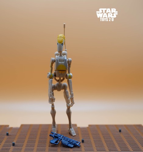 STAR WARS FIGURE 2008 ANIMATED CLONE WARS BATTLE DROID COMMANDER | eBay