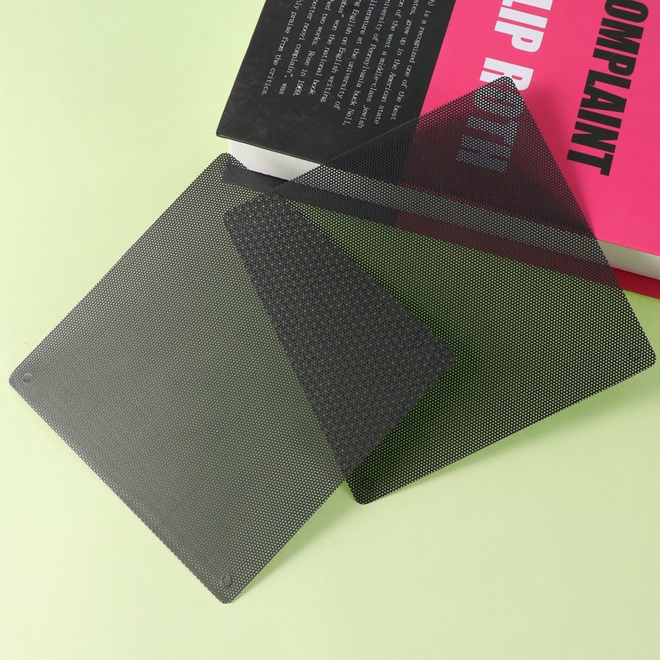 2 Pcs PVC Square Computer Mesh Cover for Chassis Fan (14x14cm) | eBay ...