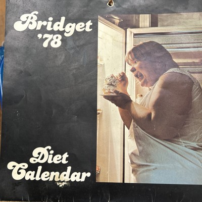 Bridget's Diet Calendar 1978 Ivory Tower Publishing Kitschy Fun | eBay