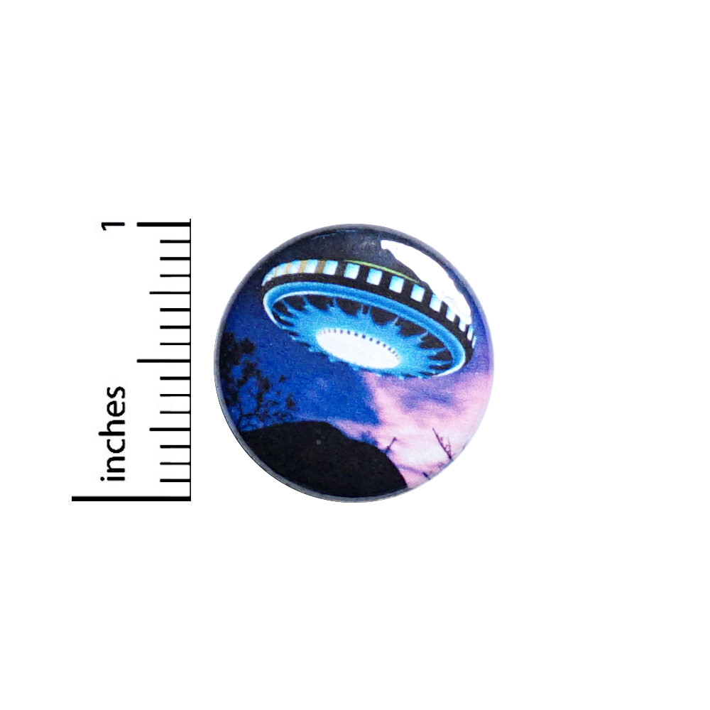 Neon Alien UFO Fridge Refrigerator or Locker Magnet Purple Blue Black 1 ...
