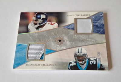2006 NFL Ultimate Collection Tiki Barber DeAngelo Williams Dual Patch ...