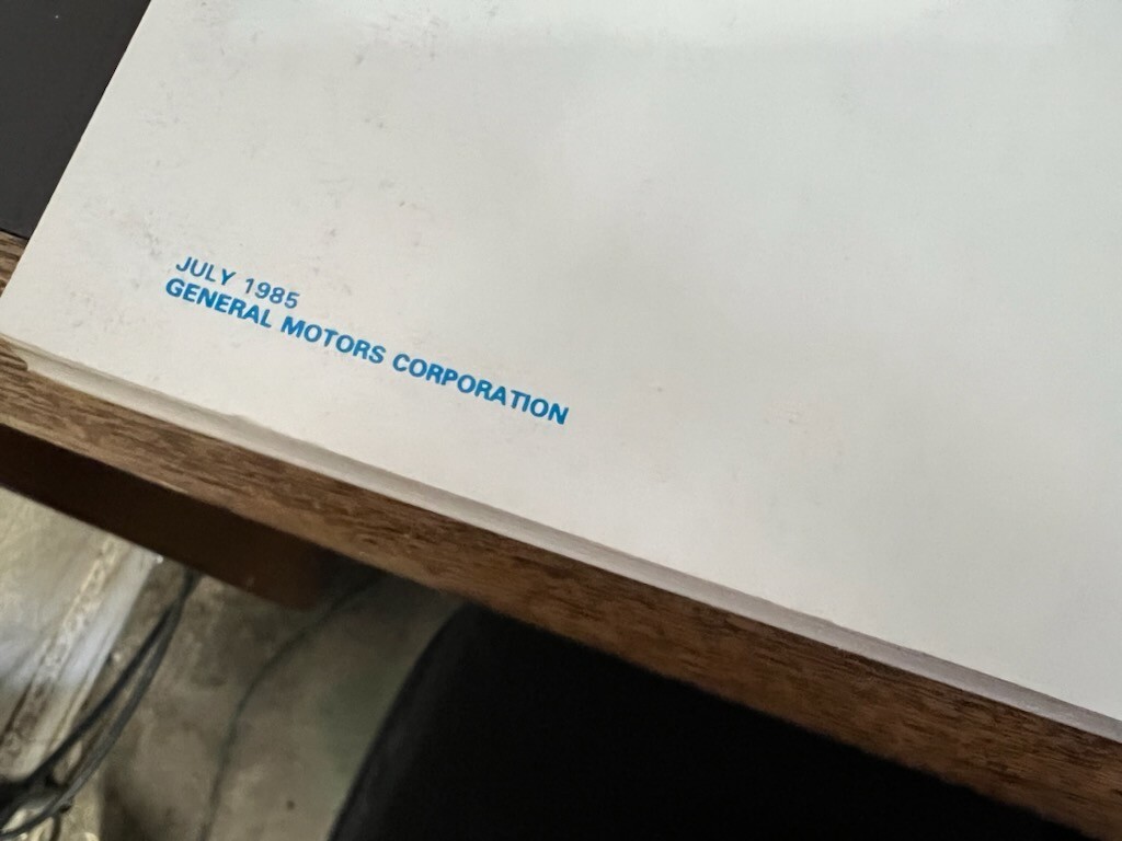GM Command Control Performance Diagnosis Manuals 1981/1985 (2 Books) | eBay