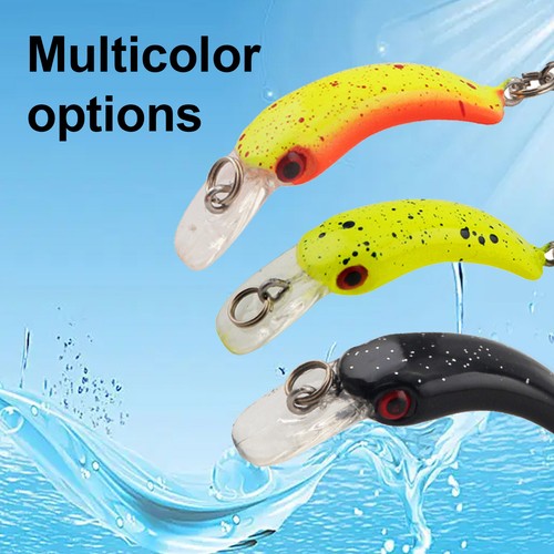 5pcs 4cm/1.4g Fishing Bait Realistic Bright Color Good Action Wobblers ...