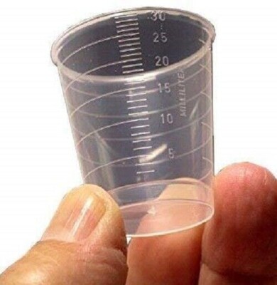 30ml - Medicine Pot x 80 Pack- Measure Cups Gallipots Craft, Glue ...
