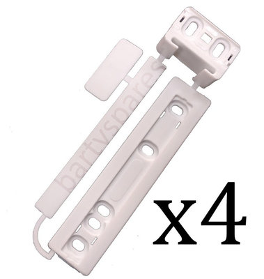 4 x Universal Integrated Fridge Freezer Door Mounting Bracket Fixing ...
