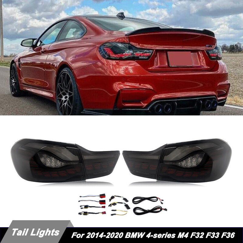 For 2014-2020 BMW 428i 430i 435i 440i M4 F32 F36 F82 Pair Smoked LED ...