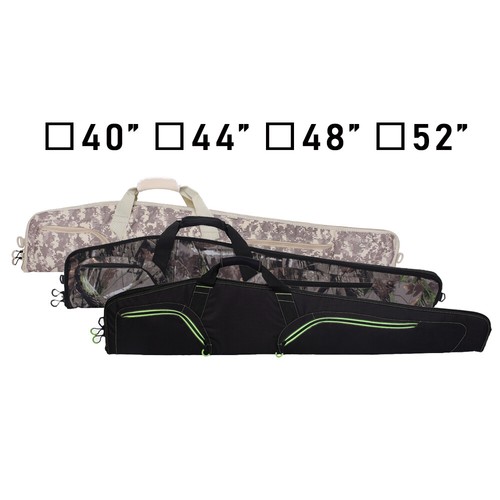 40" 44" 48" 52" Soft Rifle Case Long Tactical Black Scoped Rifle Soft ...