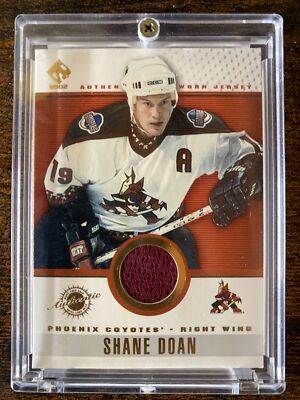 2002 Pacific Trading Hockey Shane Doan Game Worn Memorabilia Card #74 ...