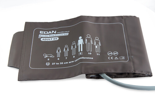 EDAN E9 Reusable NIBP Adult Blood Pressure Cuff 27-35cm w/ Metal ...