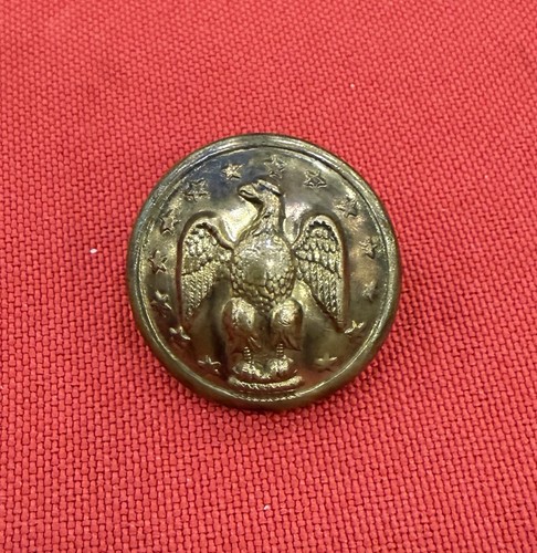 CIVIL WAR CONFEDERATE STAFF OFFICER'S COAT SIZE BUTTON ALBERT# CS-7-A ...