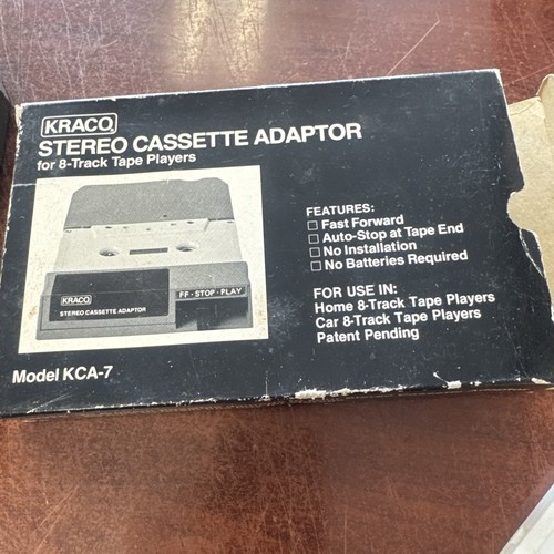 KRACO Stereo adapter for 8 Track players model KCA – 7 looks new with box | eBay