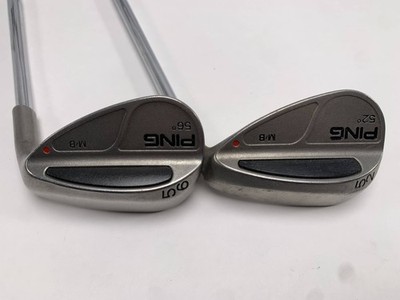 Ping MB Wedge Set 52* 56* Orange Dot 2* Flat Cushin Wedge Steel Mens RH ...
