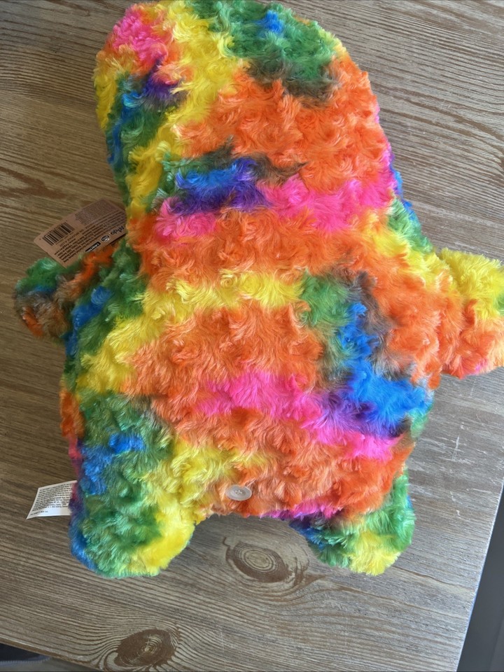 Fuggler Big Fugg 18” RARE Plush- Multi rainbow Monster Sir Splodge A ...