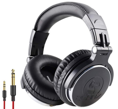 Over-Ear Professional Wired DJ Headphones - 50mm Neodymium Drivers ...