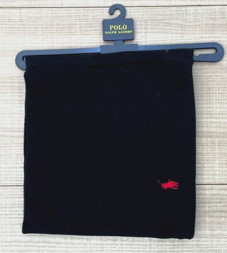 Polo Ralph Lauren Black Fleece Neck Gaiter Warmer Infinity Scarf Face ...