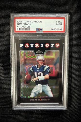 2008 Topps Chrome Xfractor #TC3 Tom Brady PSA 9 Mint Patriots HOF | eBay
