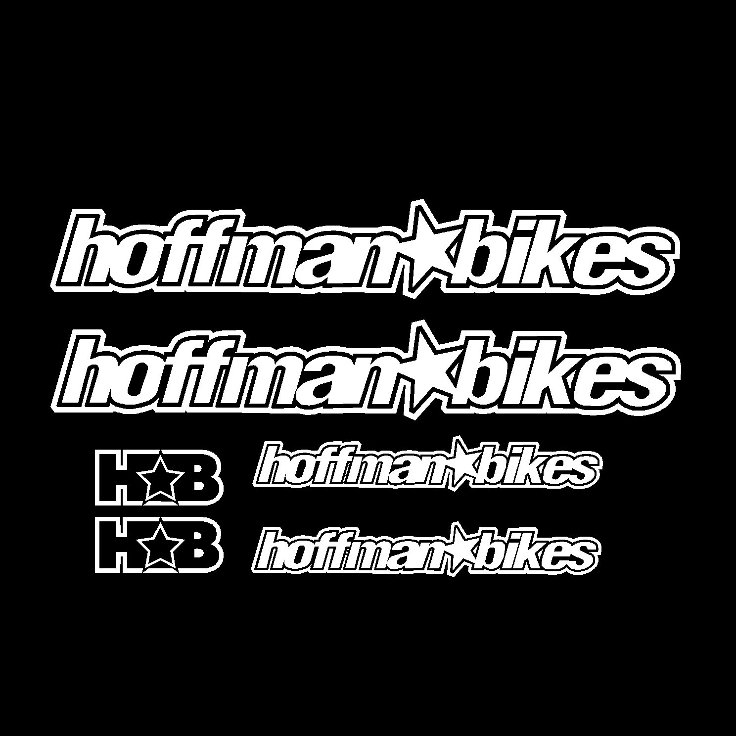Hoffman BMX FRAME Decals Stickers - MANY colours - Vinyl Cycling MTB ...