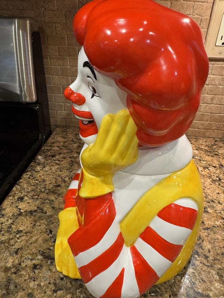 Vintage Ronald McDonald Collection Cookie Jar By Treasure Craft 1997 | eBay