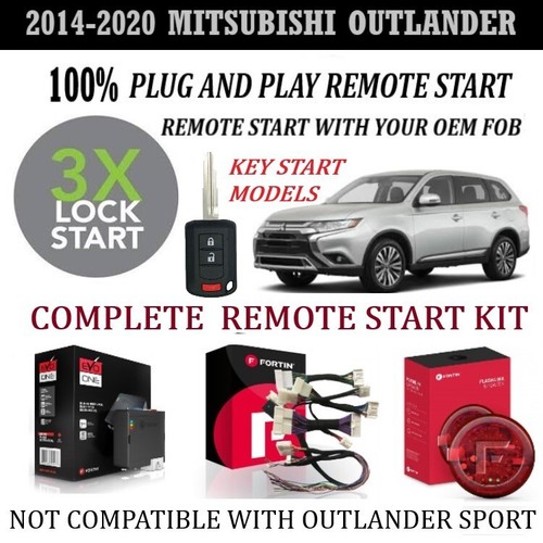 Remote Starter Kit MITSUBISHI ECLIPSE CROSS 2018-2023 KEY START Plug ...