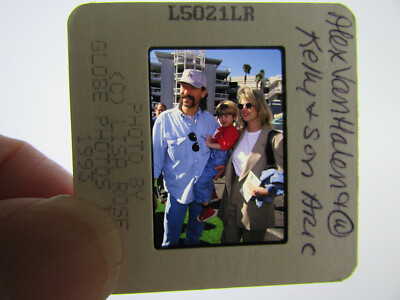 Original Press Photo Slide Negative - Alex Van Halen & Kelly Carter ...