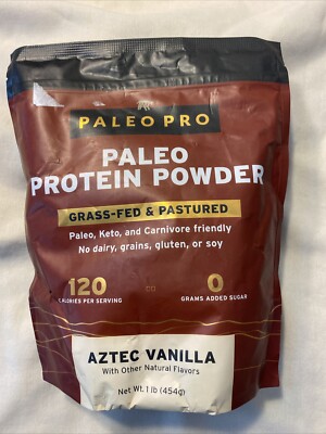 PaleoPro Paleo Protein Powder Grass Fed & Pastured Aztec Vanilla 1lb ...