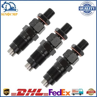 3x Diesel Fuel Injectors for Yanmar 3TNM72 Engine John Deere Tractor ...