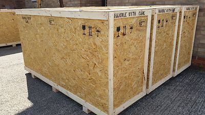Wooden Shipping Crates - Transit Packing Cases / Boxes - 1m x 1m x 1m ...