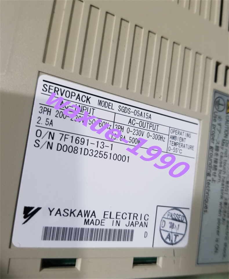 1PCS USED Yaskawa SGDS-05A15A | eBay