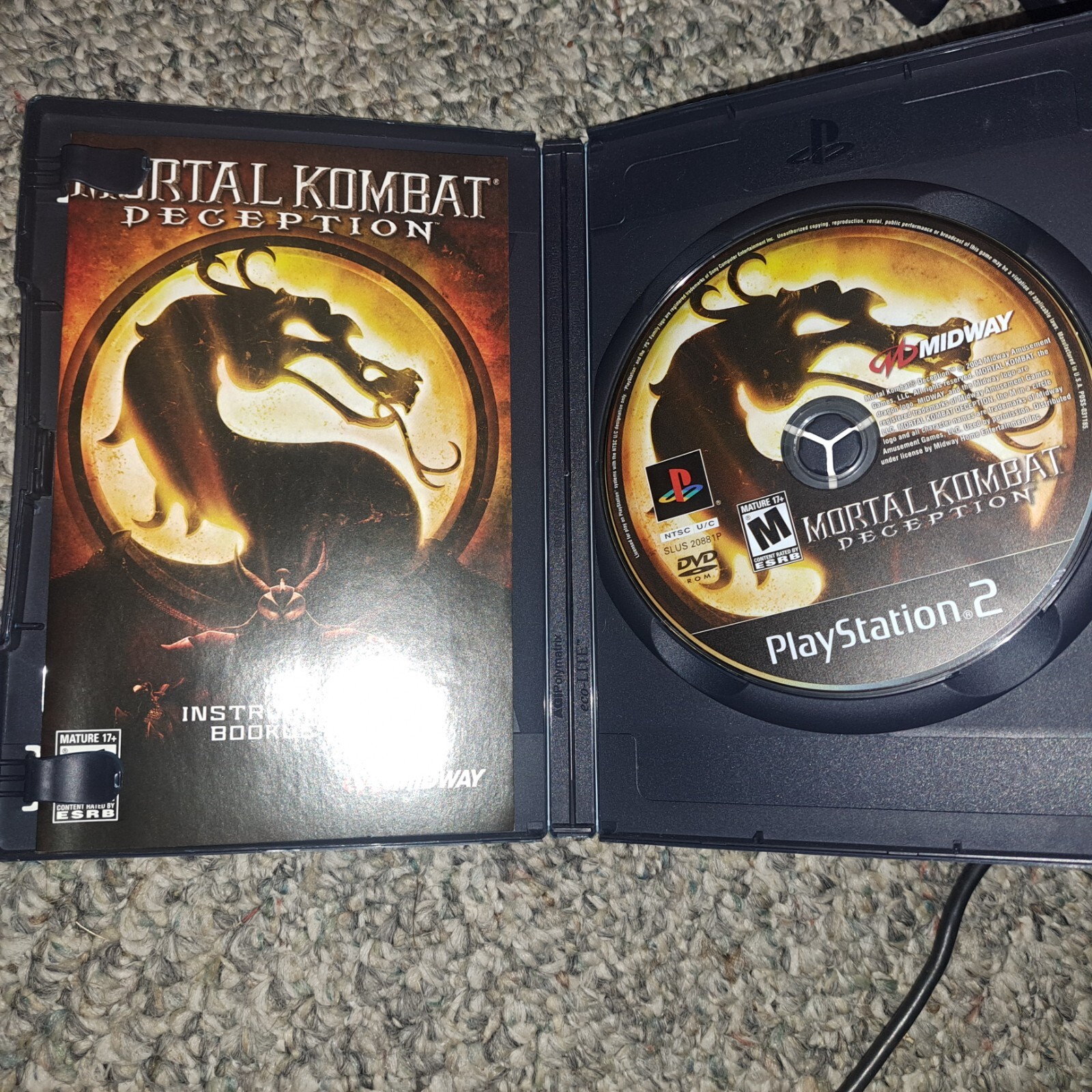 TESTED Mortal Kombat: Deception (Sony PlayStation 2, 2004) CIB Complete ...