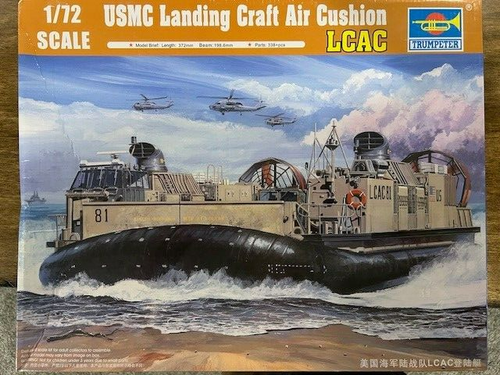 Trumpeter 1/72 Scale Plastic Model USMC Landing Craft/Air Cushion LCAC ...
