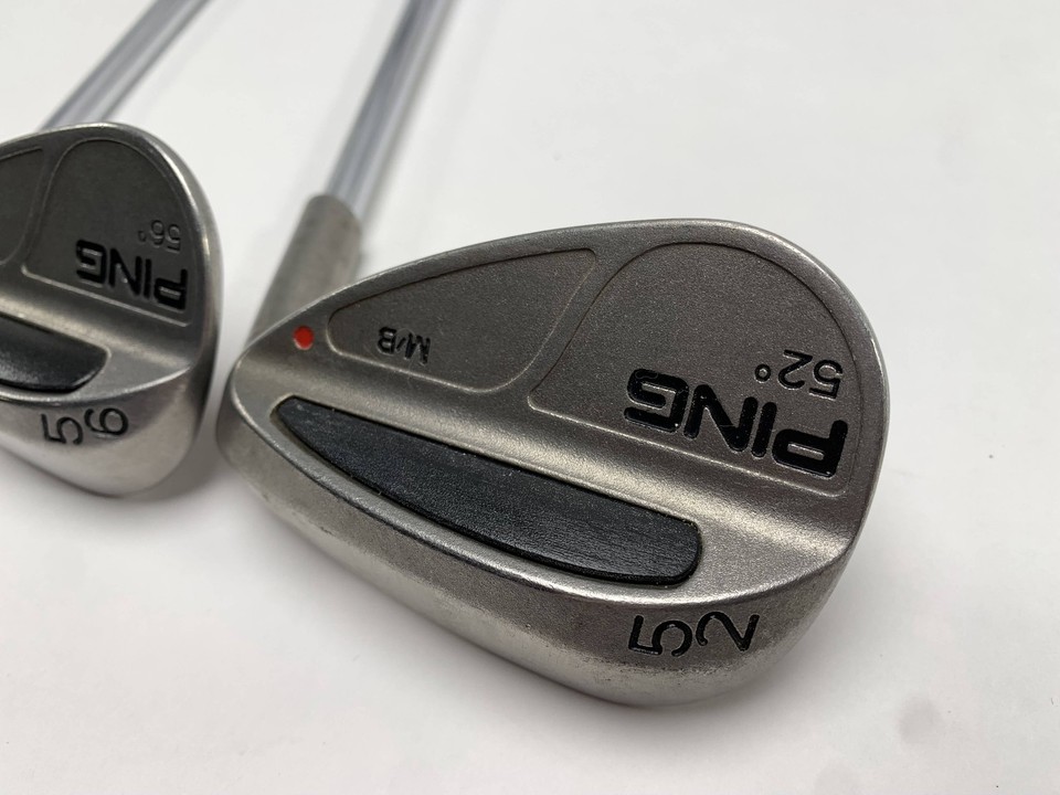 Ping MB Wedge Set 52* 56* Orange Dot 2* Flat Cushin Wedge Steel Mens RH ...