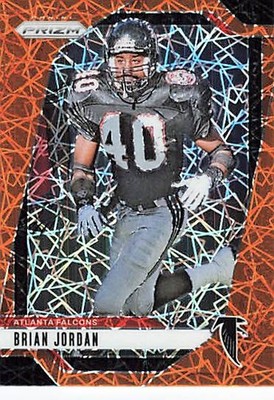 2024 Panini Prizm Orange Lazer Brian Jordan Rookie #17 Falcons | eBay