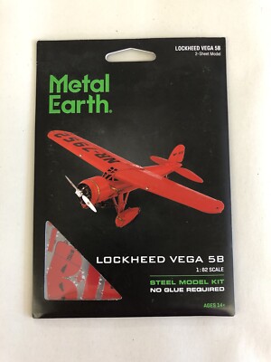 LOCKHEED VEGA 5B AIRCRAFT "AMELIA EARHART" STEEL MODEL KIT BY METAL ...
