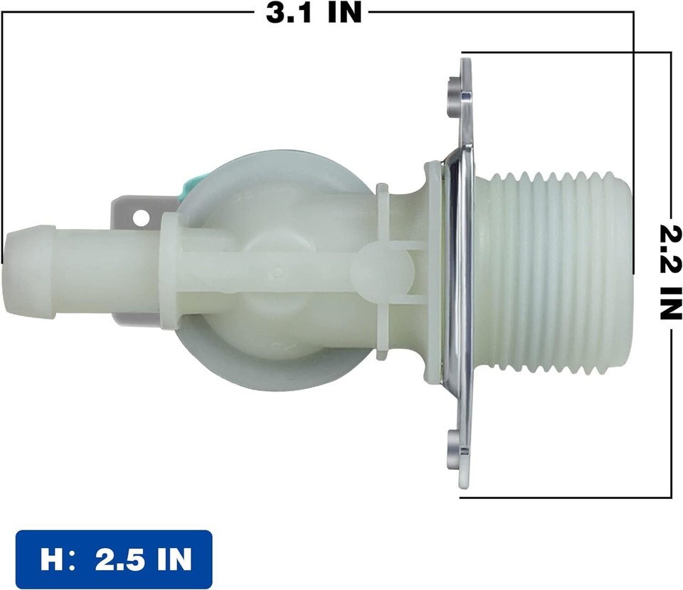 5220FR2006H Washer Hot Water Inlet Valve for LG Kenmore Sears Washers ...