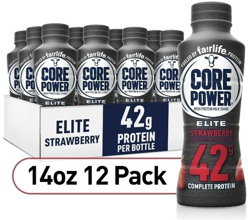 Fairlife Core Power Elite 42g High Protein Strawberry Milk Shake, 14 Oz ...