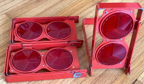 Vintage Dominion Auto Saf T-Ray Emergency Reflector 3 Piece Set In ...