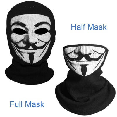 Handmade Fabric Vendetta V Mask Helmet Smile Balaclava Cover Hood ...