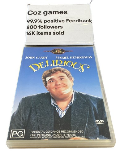 Delirious DVD John Candy Mariel Hemingway Region 4, 1991 Romantic ...