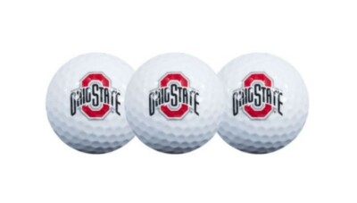 NCAA Ohio State Buckeyes Set of 3 Golf Balls w/Ohio State Logo | eBay