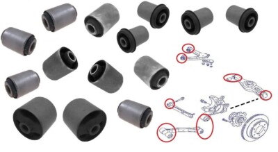 Rear Control Trailing Arm Bushes Bushings for Mitsubishi Shogun Pajero ...