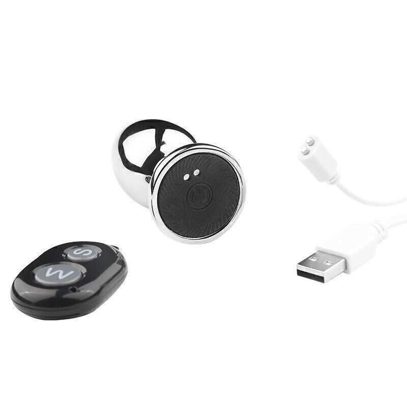 Remote-Control-Vibrator-Prostate-Metal-Vibrating-Anal-Sex-Plug-Massager ...