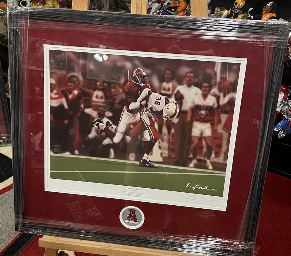 Alabama Crimson Tide George Teague Take Away Large Framed Print 92 ...