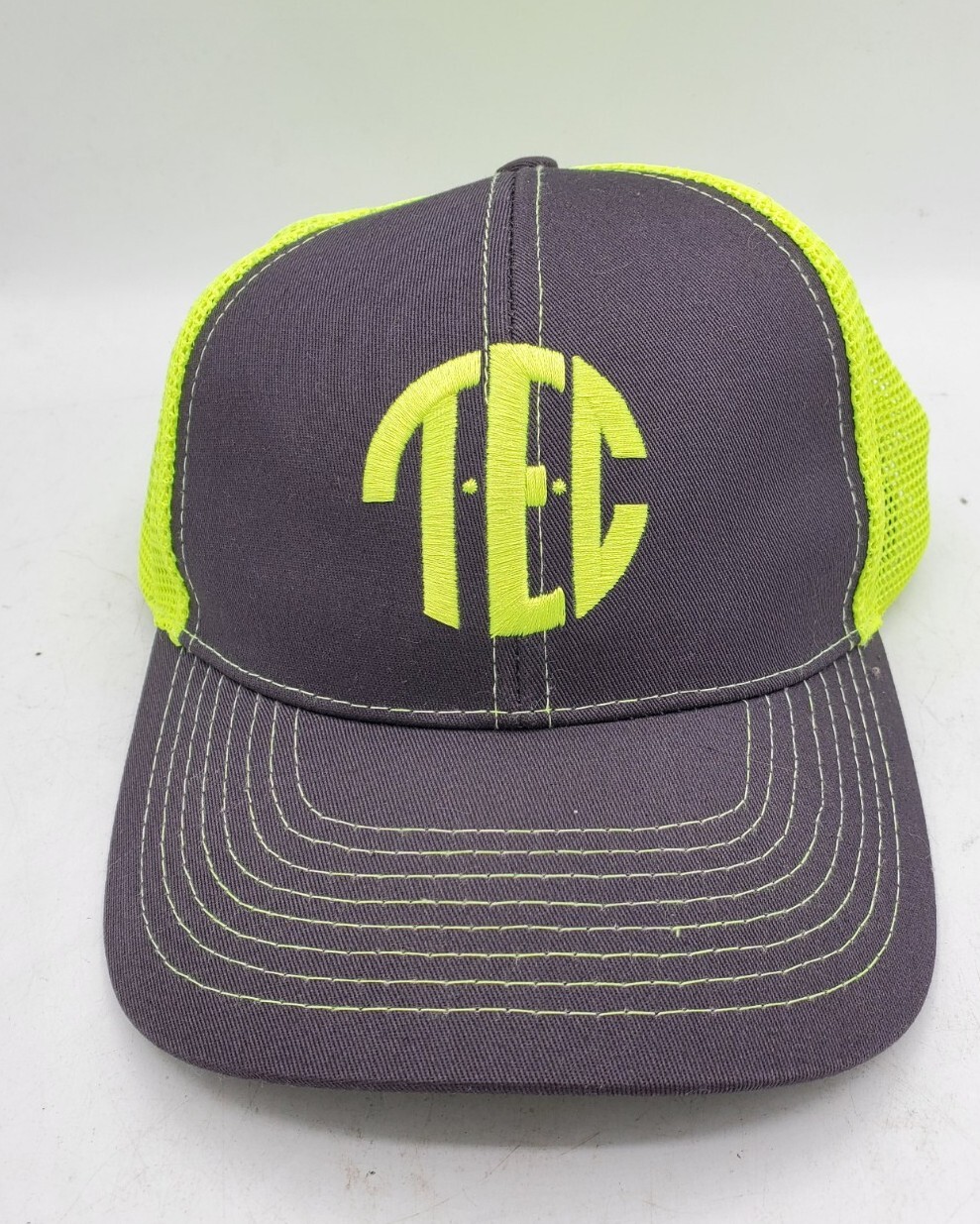 TEC Komatsu Trucker Hat Cap Gray Neon embroidered Sna… - Gem