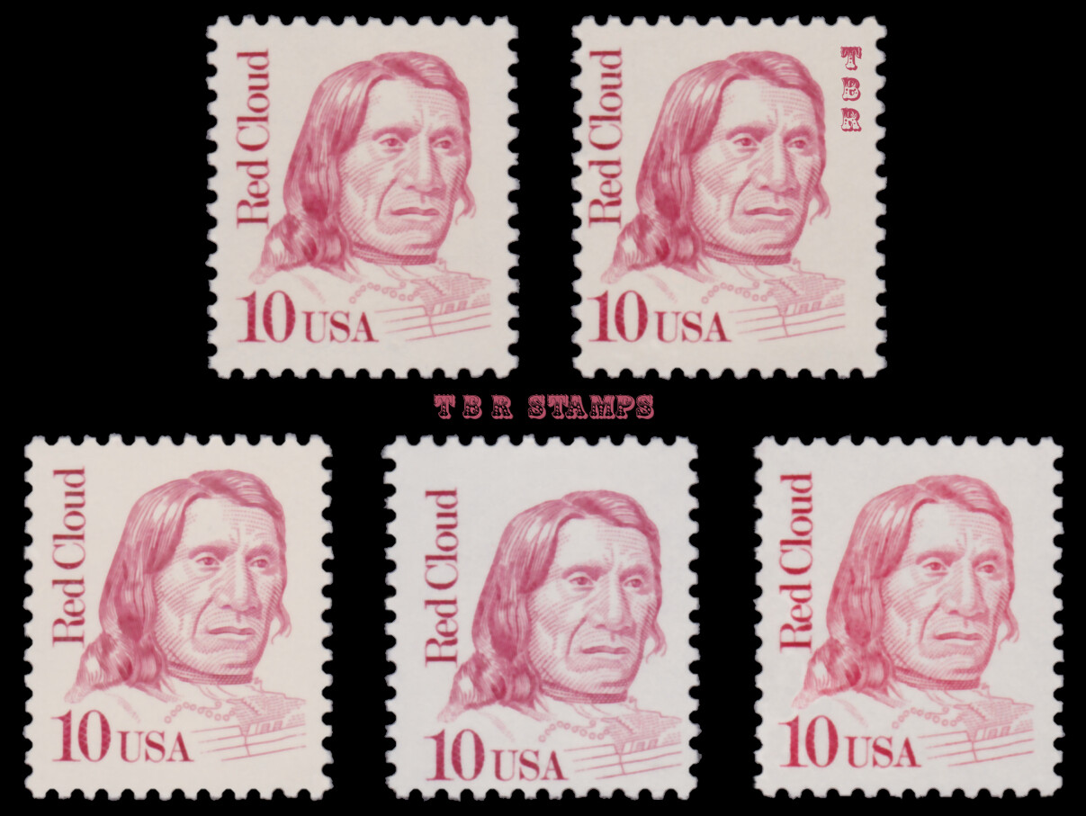 Red Cloud 2175 2175a 2175c 2175d 2175e Great Americans 10c Set of 5 MNH ...